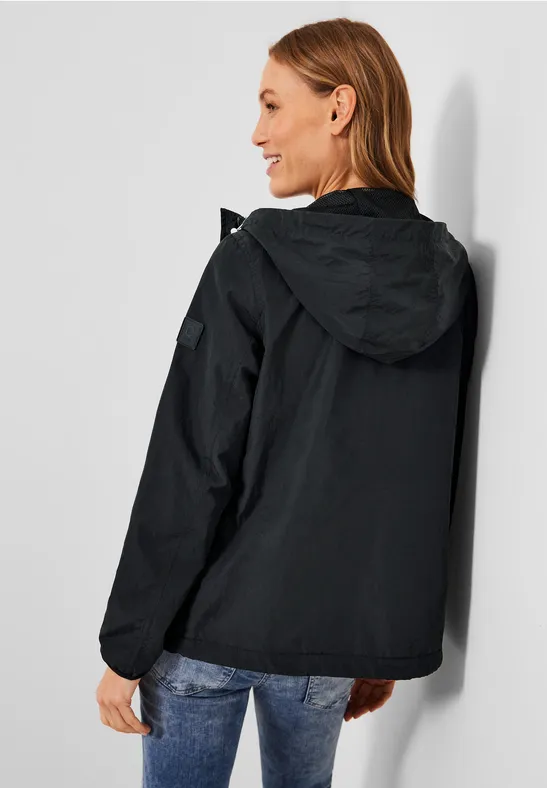 CECIL Windbreaker mit Kapuze für Damen in Schwarz | CECIL