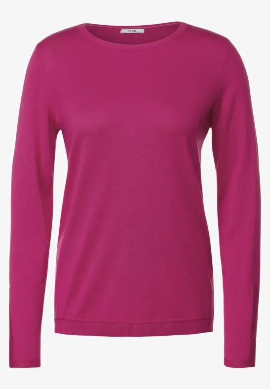 CECIL Basic Pullover für Damen in Pink | CECIL