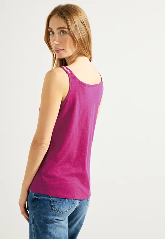 CECIL Top mit Zick Zack Dessin für Damen in Pink | CECIL