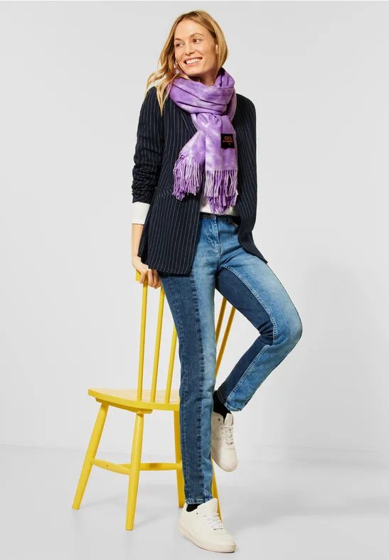 CECIL Schal in Batik-Optik für Damen in Lila | CECIL