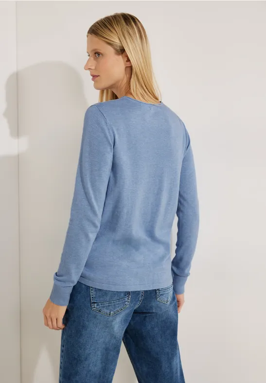 CECIL Feinstrick Pullover für Damen in Blau | CECIL