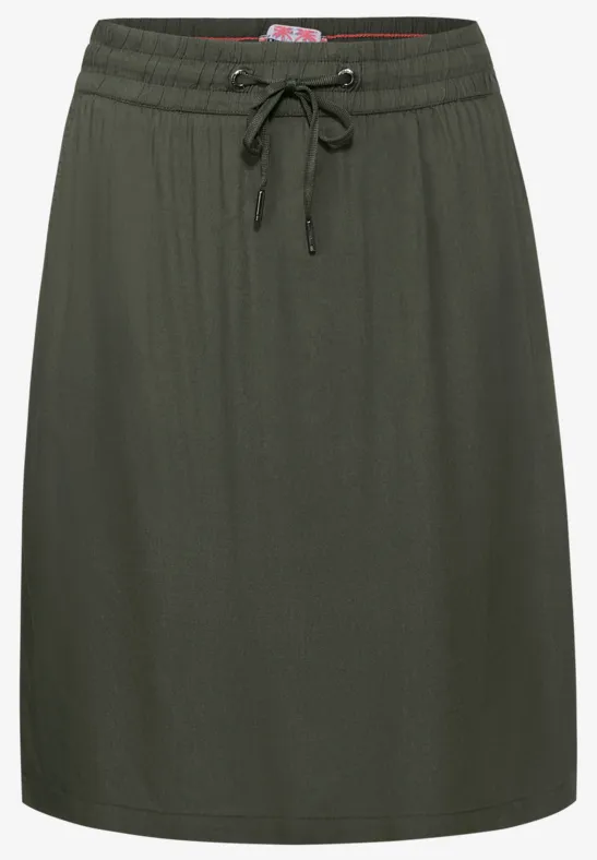 CECIL Mini Rock in Unifarbe für Damen in Grün - CHELSEA | CECIL